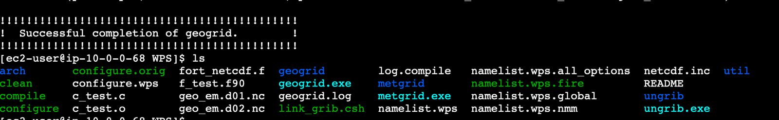Geogrid Wrf Arw Installation On Aws Using Spack